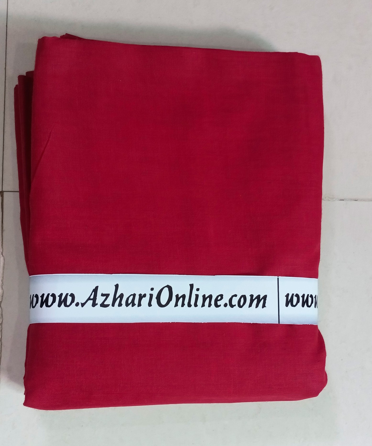 BLOOD RED COLOR IMAMA SHARIF (SAFA) RAZVI FABRIC - AzhariOnline