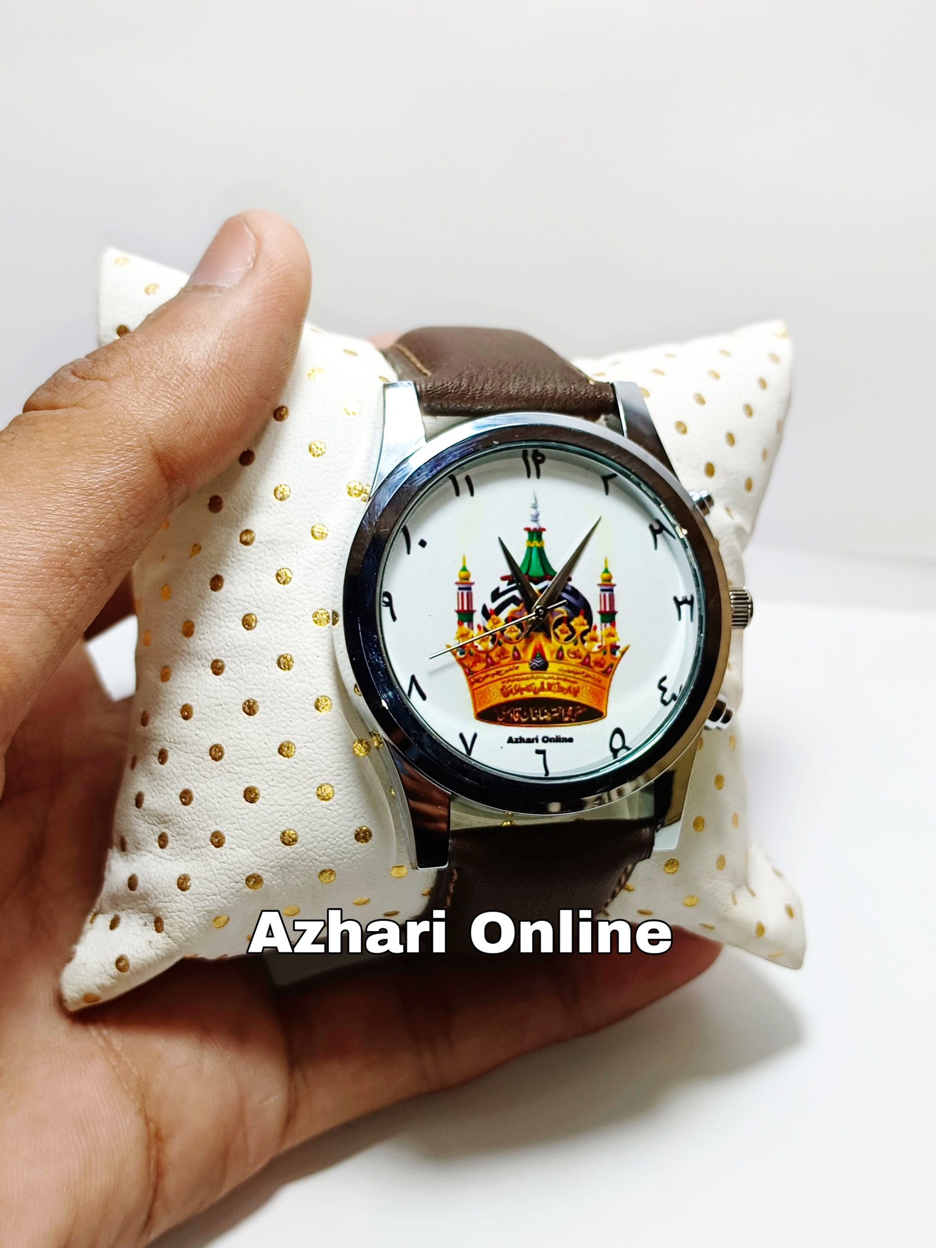 Ala hazrat wa Tajushariya logo Islamic hand watch - AzhariOnline